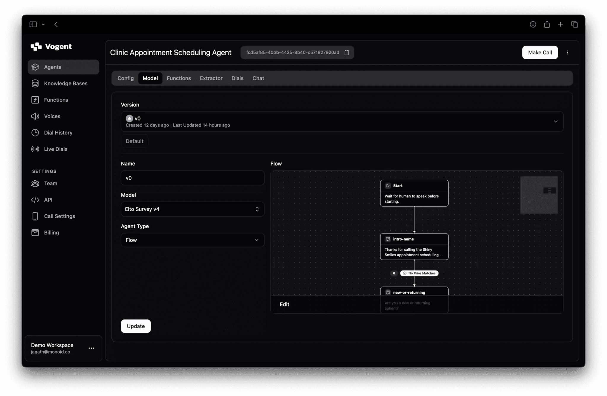 Vogent - Create AI Voice Agents