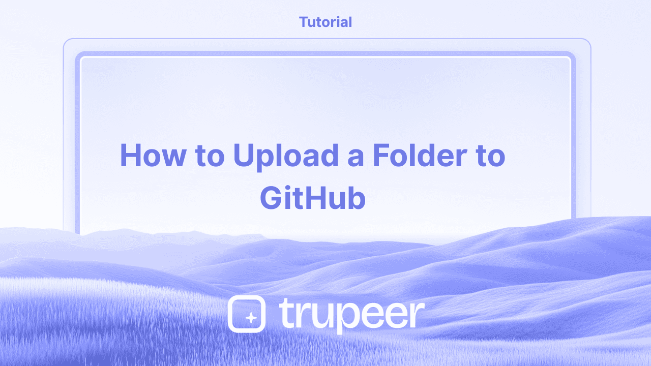 How to Upload a Folder to GitHub - 1 minute video guide