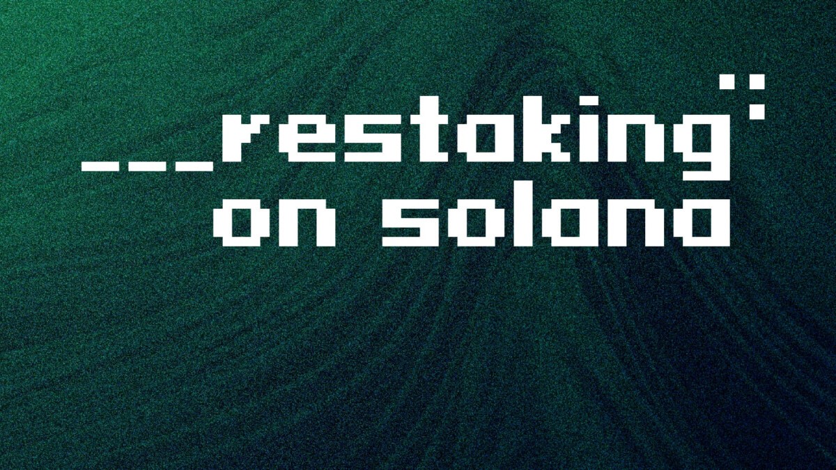 Solayer | Restaking on Solana