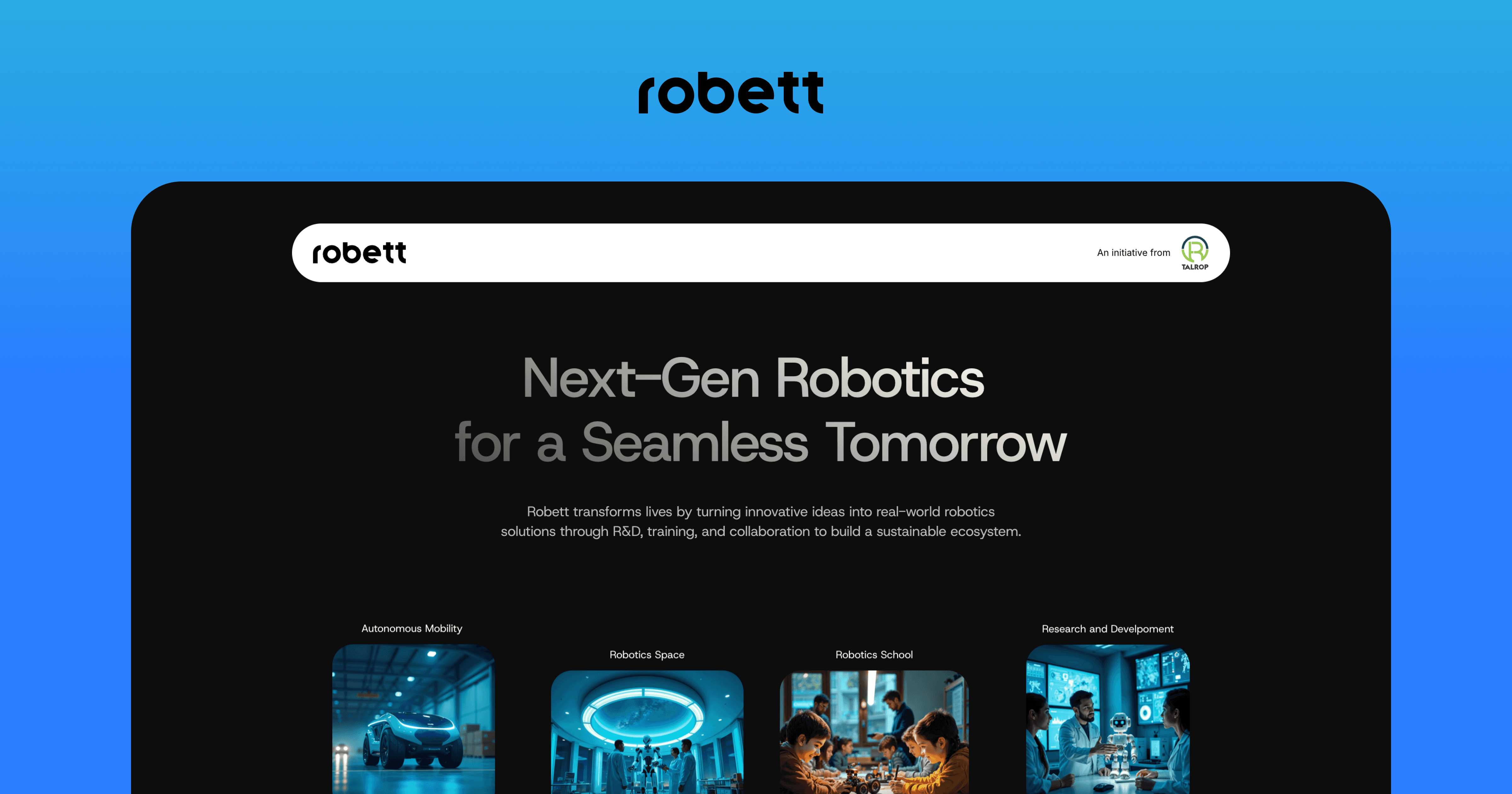 Robett | Next-Gen Robotics for a Seamless Tomorrow