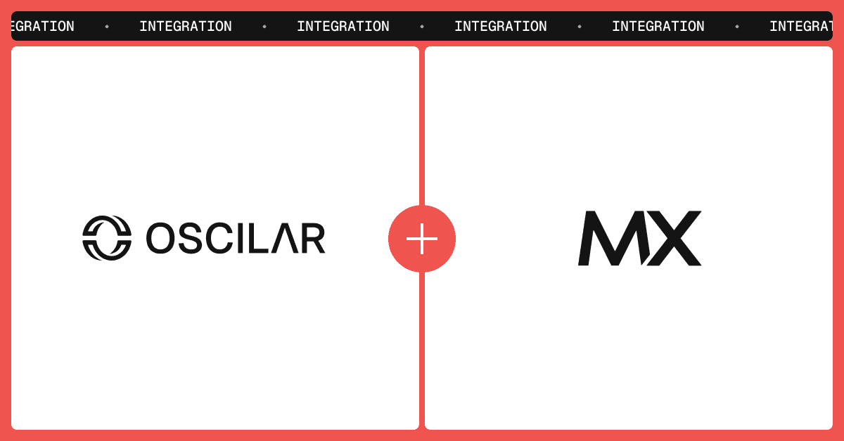 MX Technologies + Oscilar integration