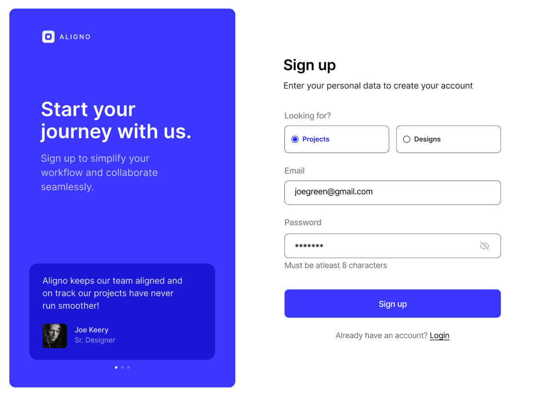 Sign In Figma Components | Sprrrint