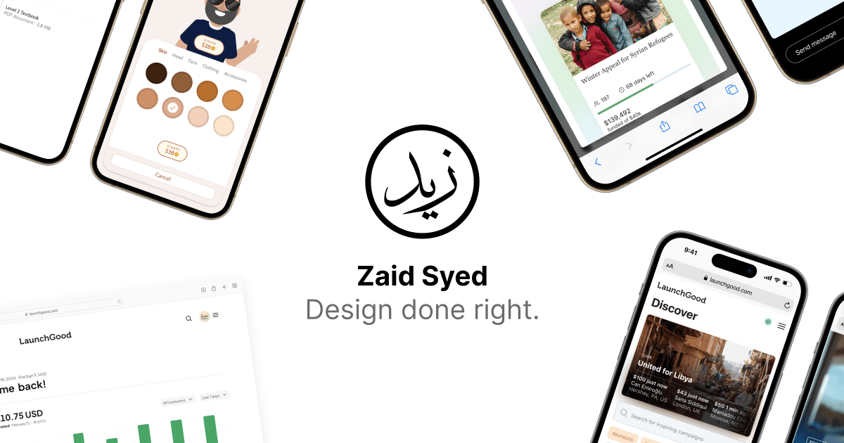 Zaid Syed | Design done right