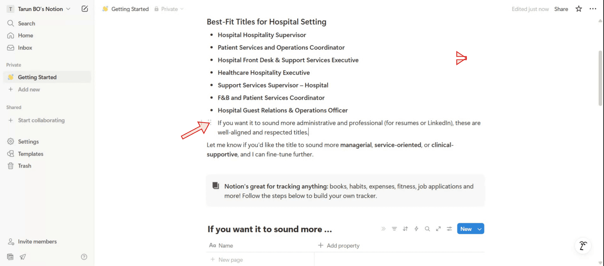 How to Indent in Notion - 1 minute video guide