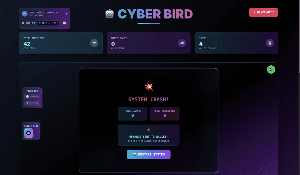 thirdweb: Cyber Bird