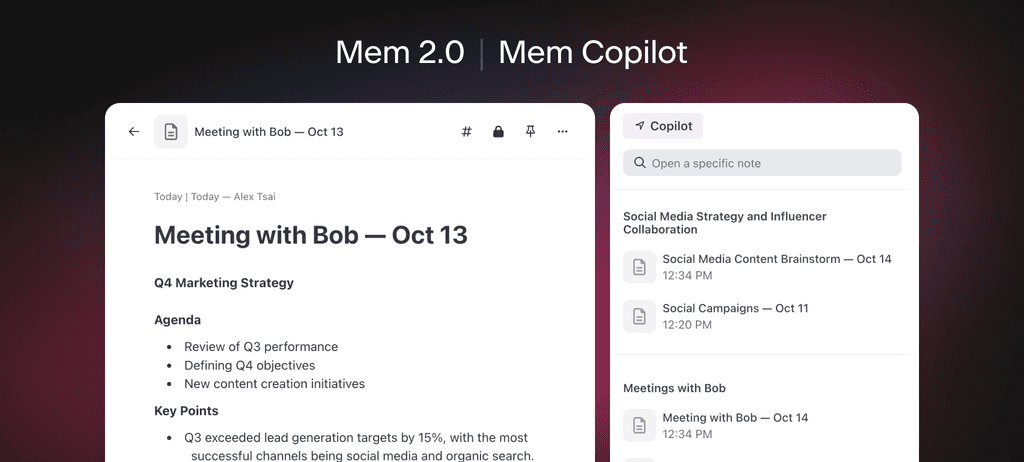 Mem – The AI Notes App That Keeps You Organized