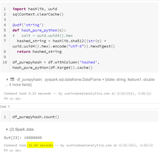 Databricks Spark jobs optimization techniques: Pandas UDF - Fractal Analytics