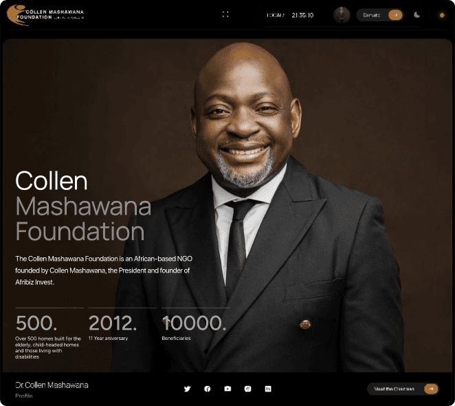 Collen Mashawana Foundation - African Based NGO
