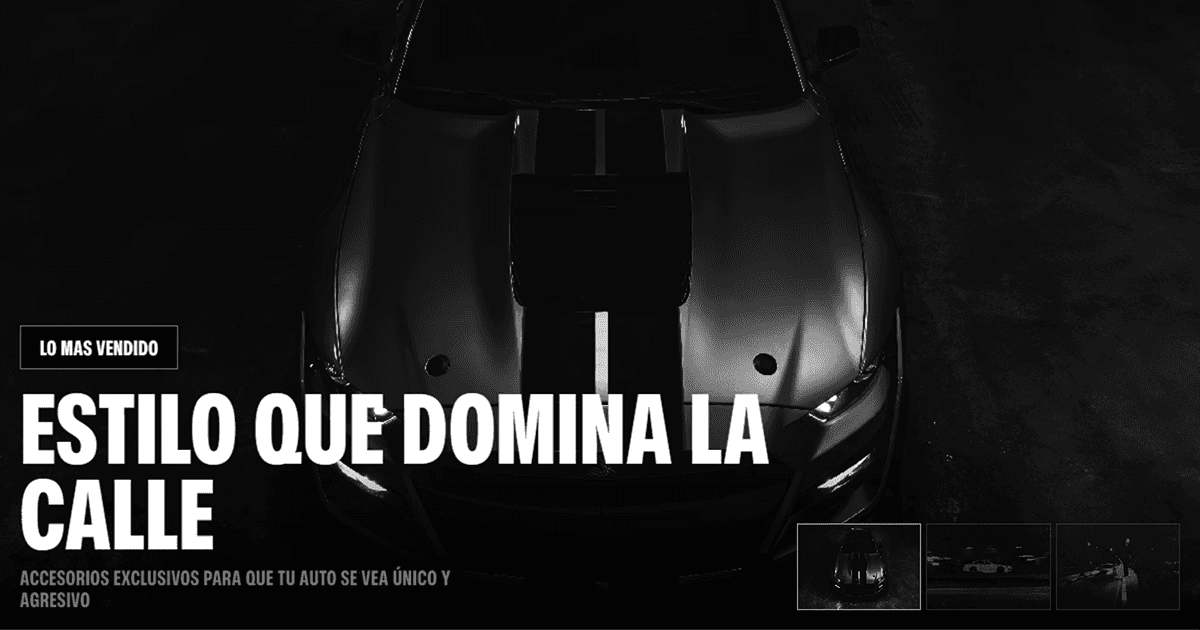 Louver trasero tipo fibra de carbono Mustang 2015-2023 - UGALDE