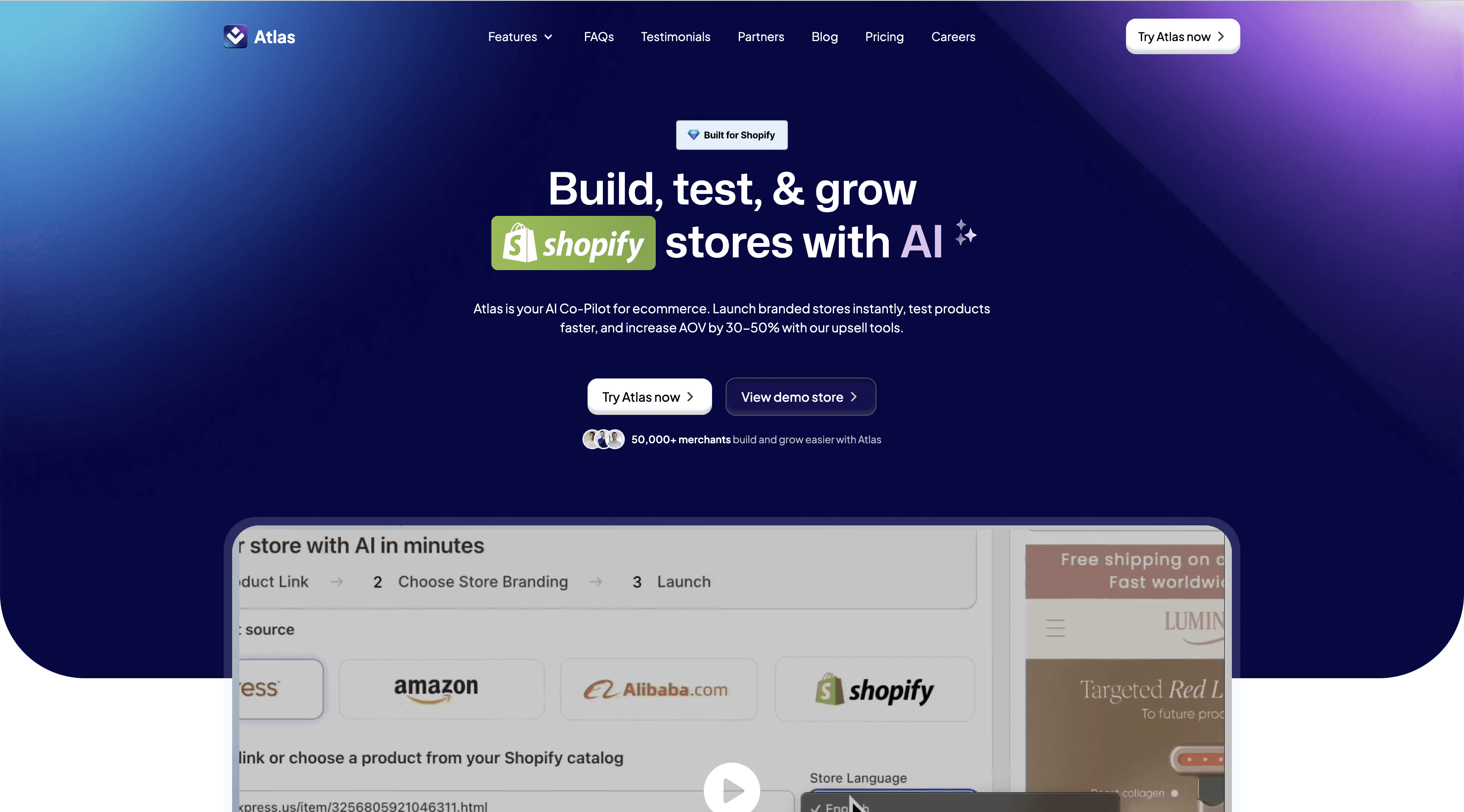Atlas AI Store Builder Review 2026 — Features, Pricing & Honest Take
