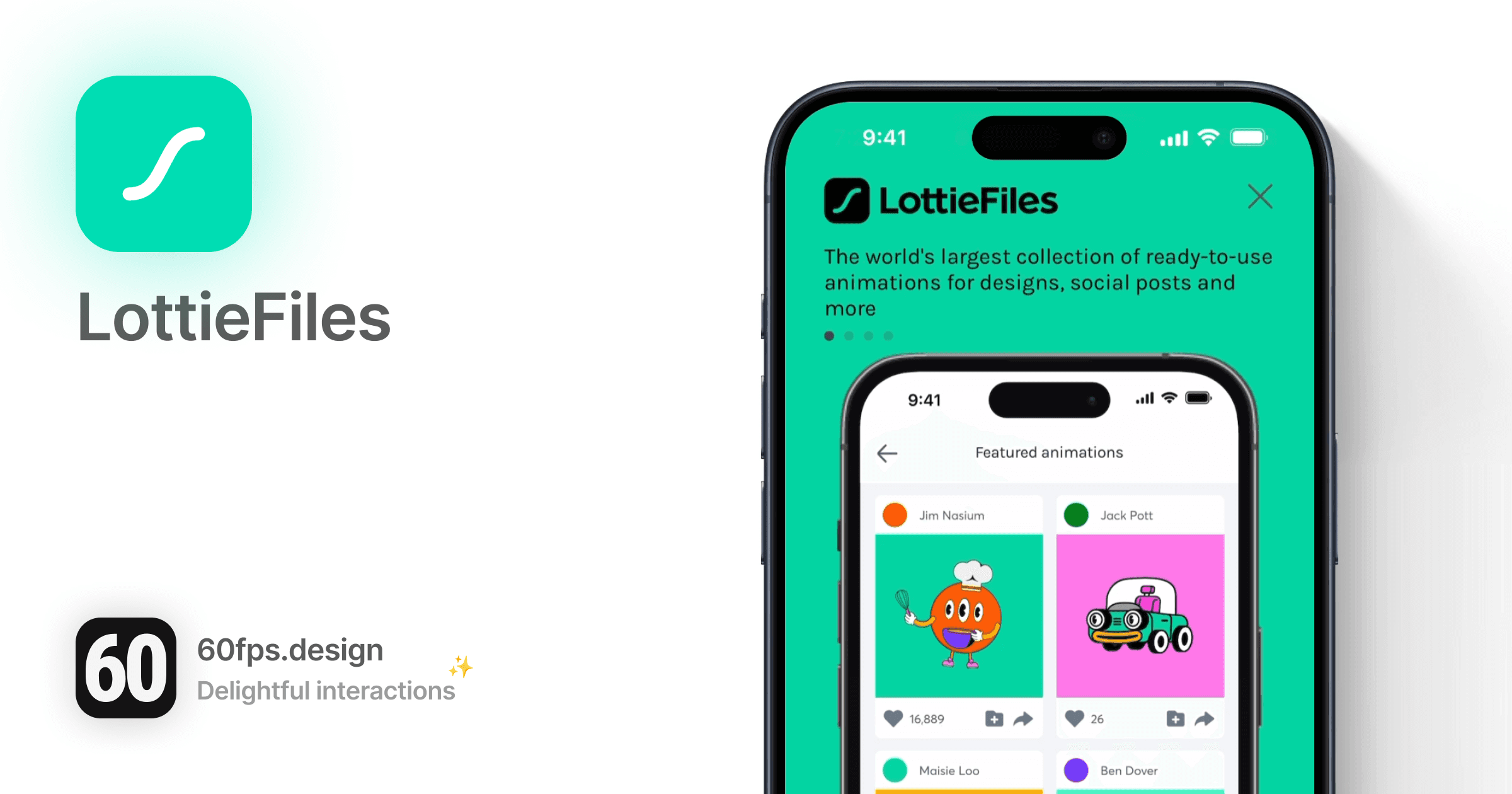 LottieFiles iOS App UI/UX animation