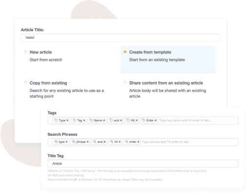 KnowledgeOwl is feature-rich knowledge base software
