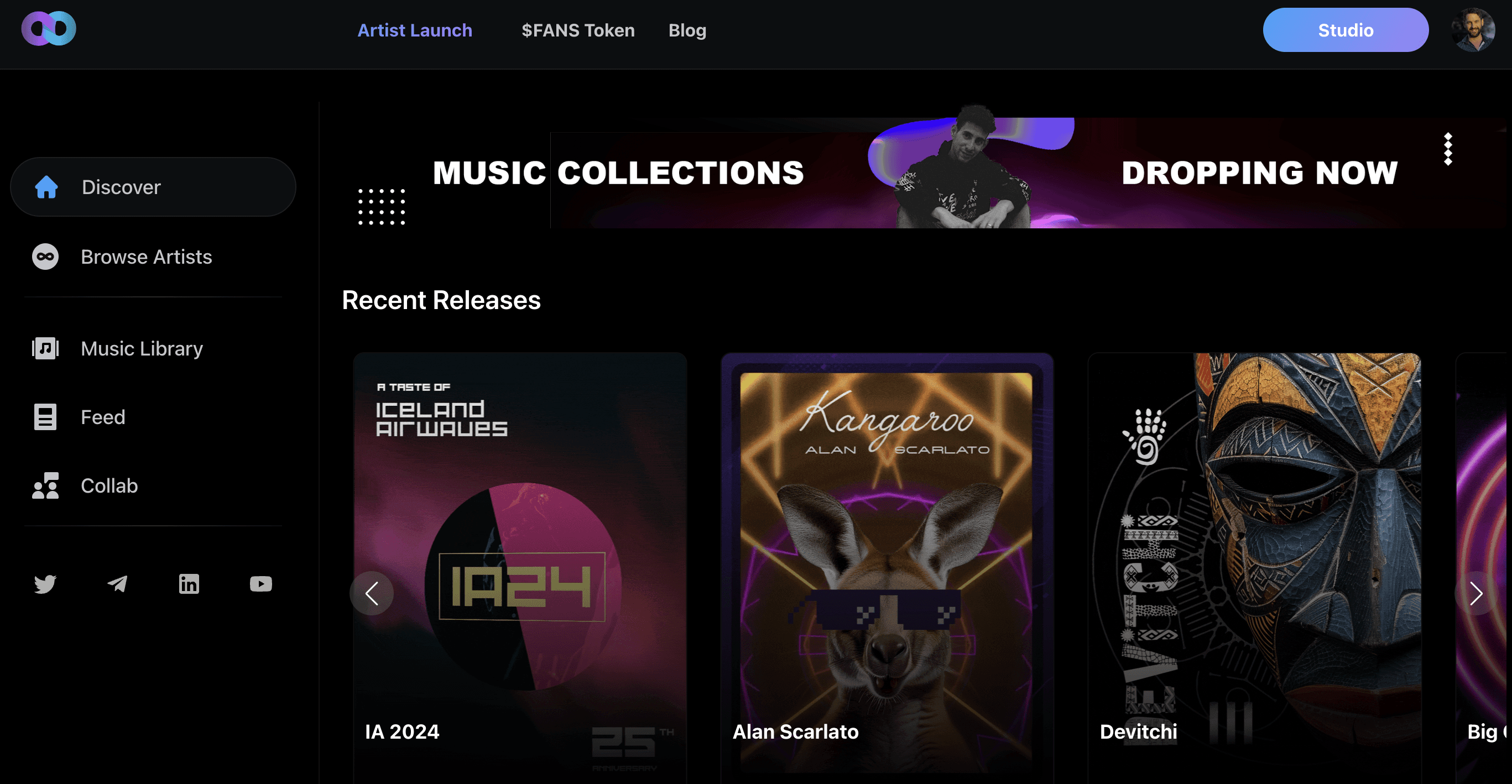 Loop Fans - Free Musician Website Builder