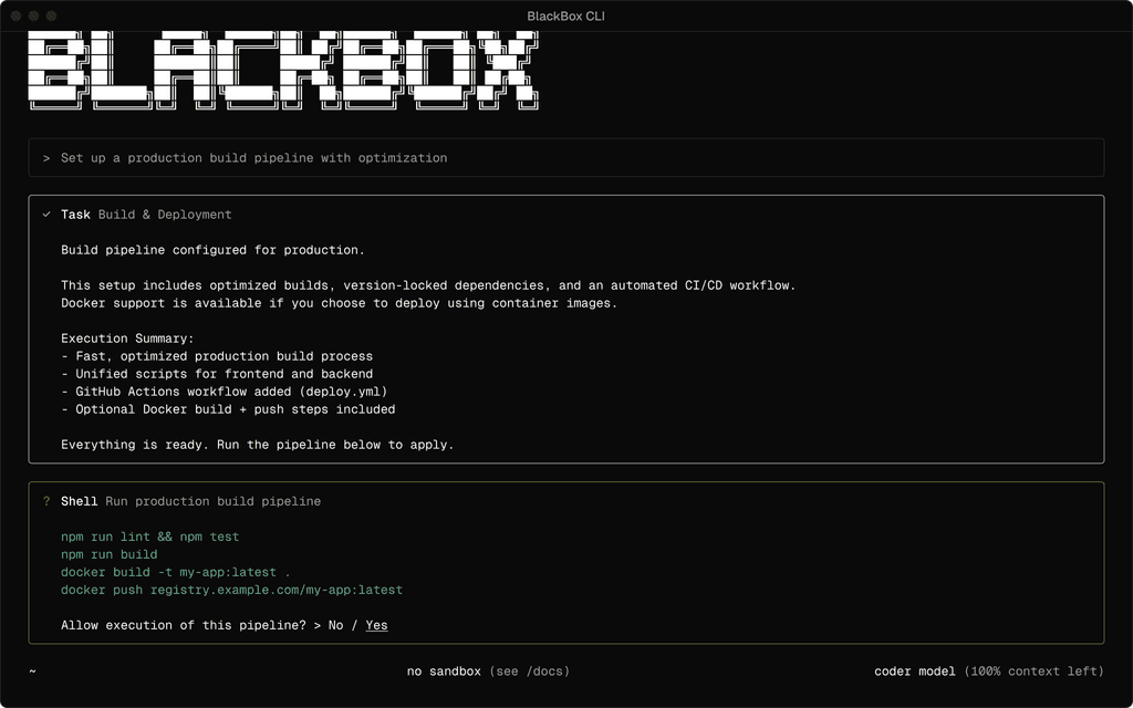BLACKBOX CLI