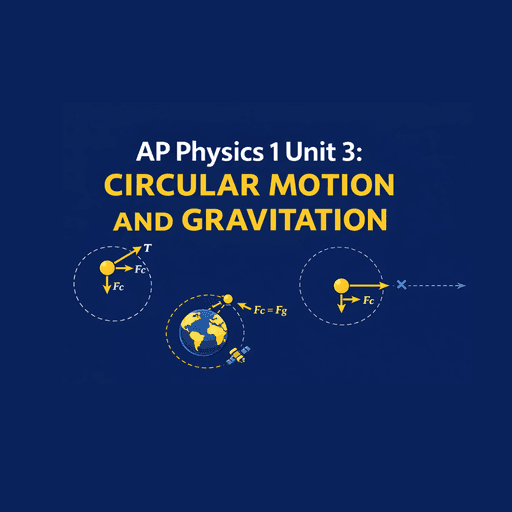 AP Physics 1 Unit 3 Cheat Sheet: Circular Motion and Gravitation