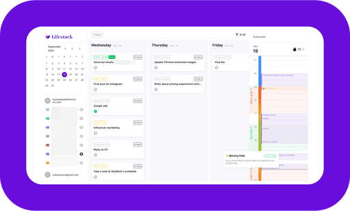 Lifestack - Daily Planner for Work and Health