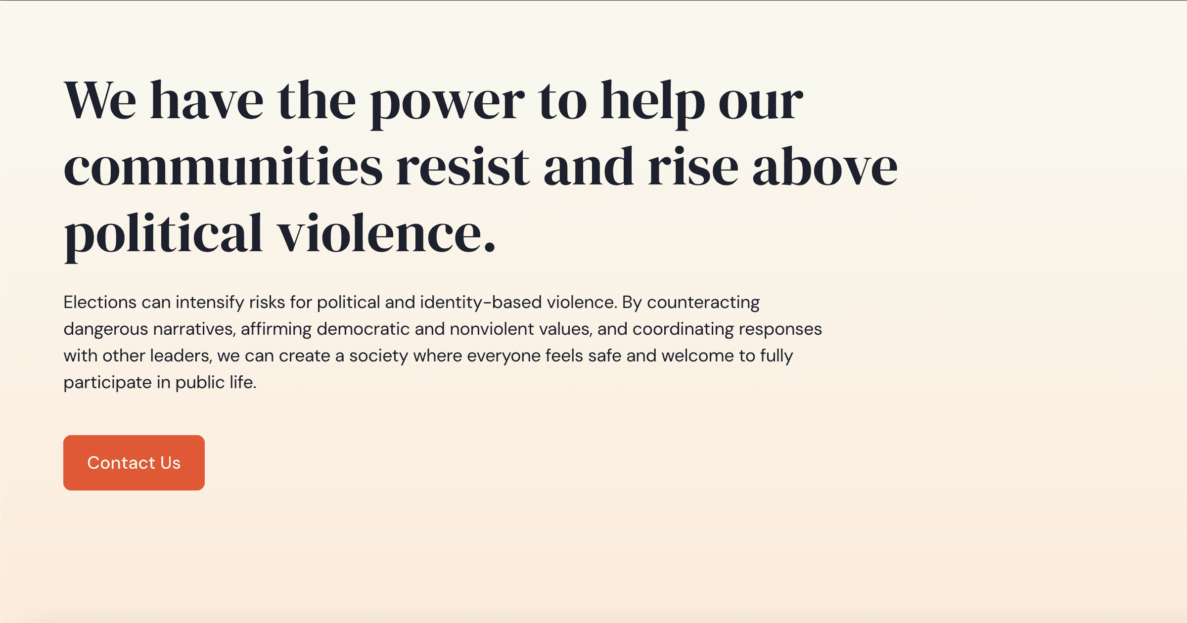 Election Violence Prevention