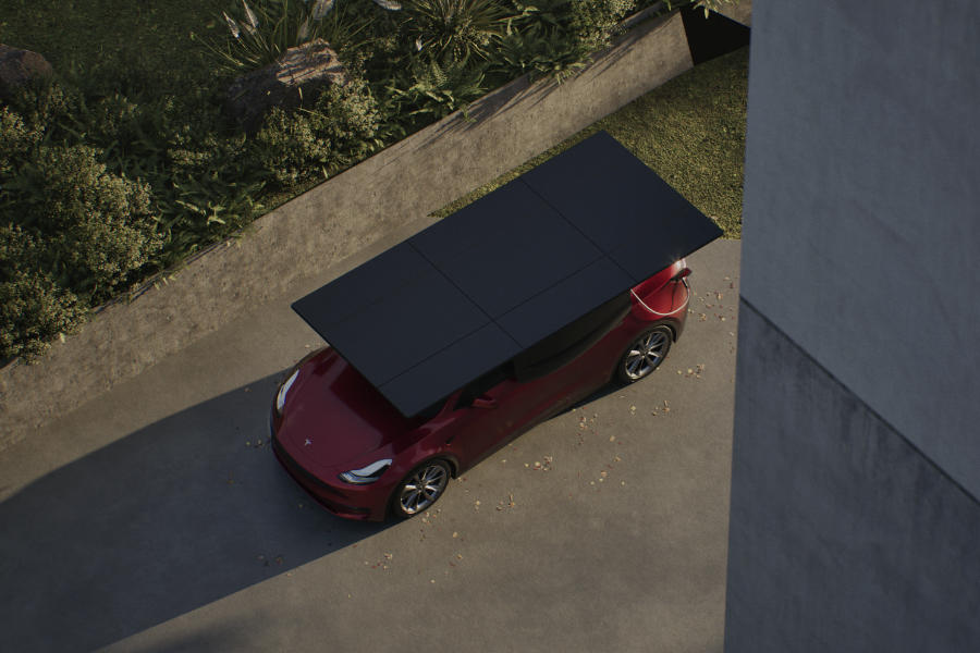 SolarWing - Solar powered EV charging station