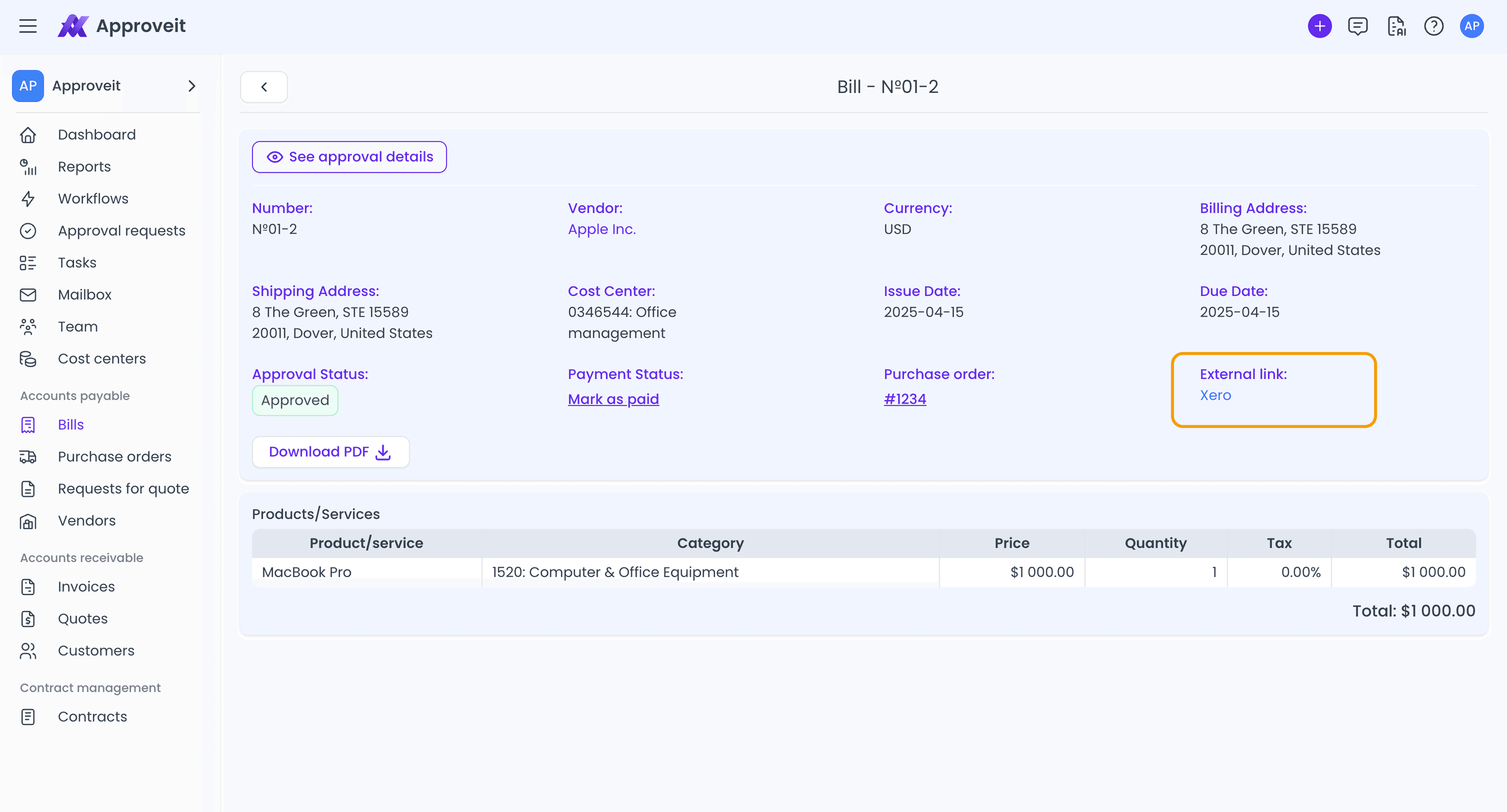 Xero Bills Workflow Automation Guide