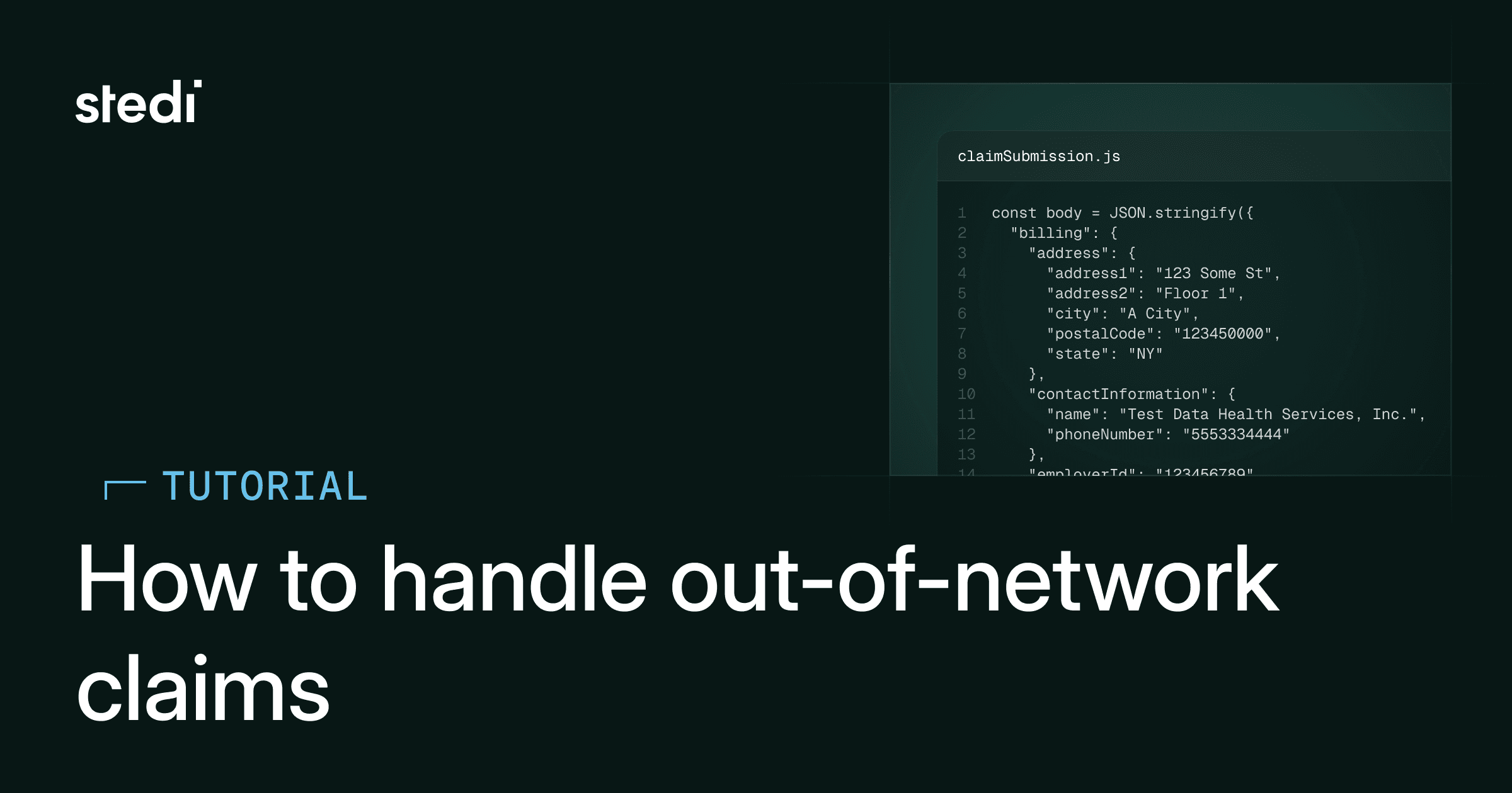 How to handle out-of-network claims - Stedi