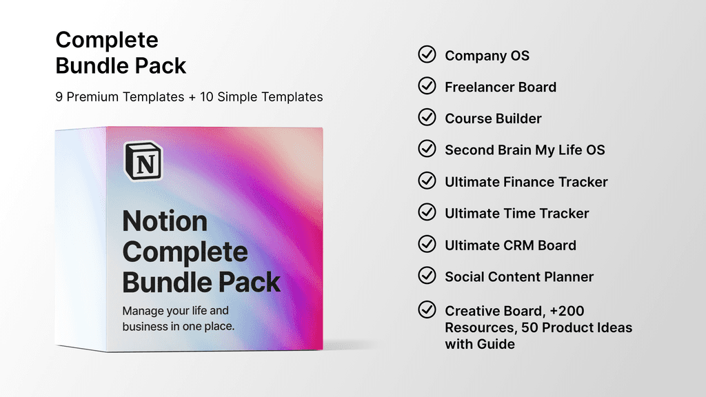 10+ Best Notion Template Bundle Packs - Solt Wagner