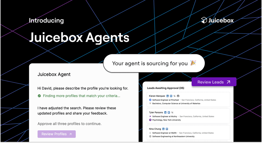 LinkedIn Connections, Cleared Profiles, AI Email Classification, & more - Juicebox