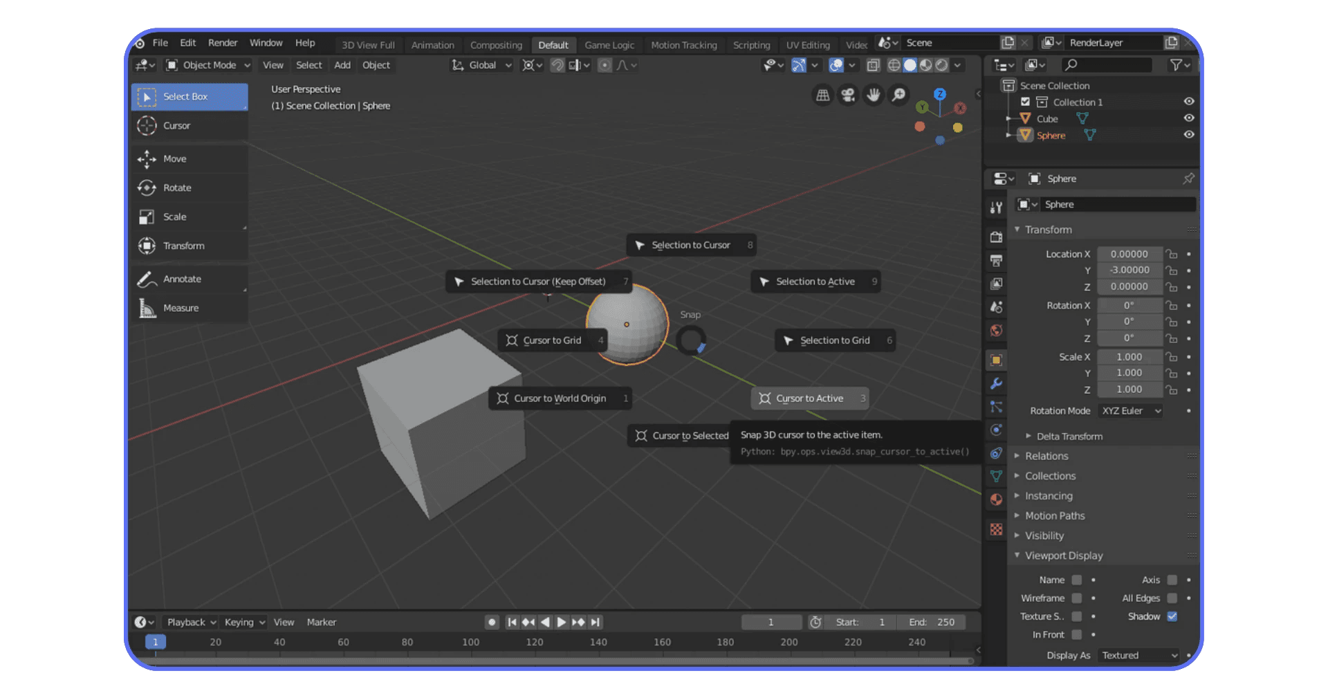 How to Use the 3D Cursor in Blender - Vagon