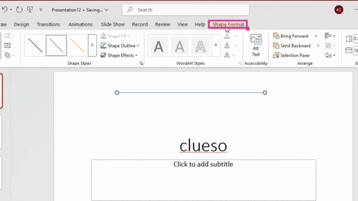 How to add dashed lines in PowerPoint