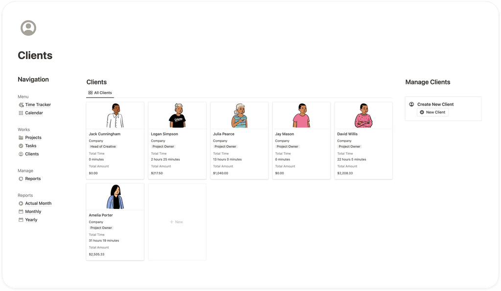 Ultimate Notion Time Tracker Template @ Solt Wagner