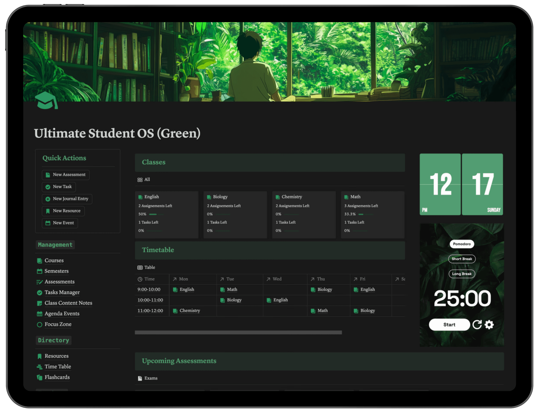 Notion Student OS - the all-in-one student planner Notion template