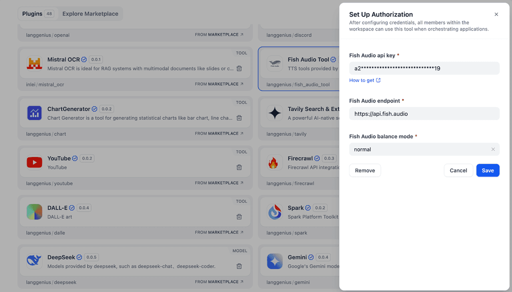 Dify x Open Audio: Expand Your AI with the Fish Audio Plugin — TTS and ...