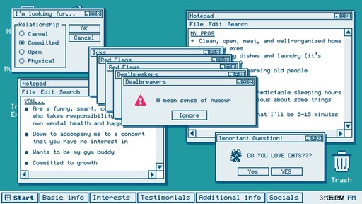 Retro Windows Template - D Story