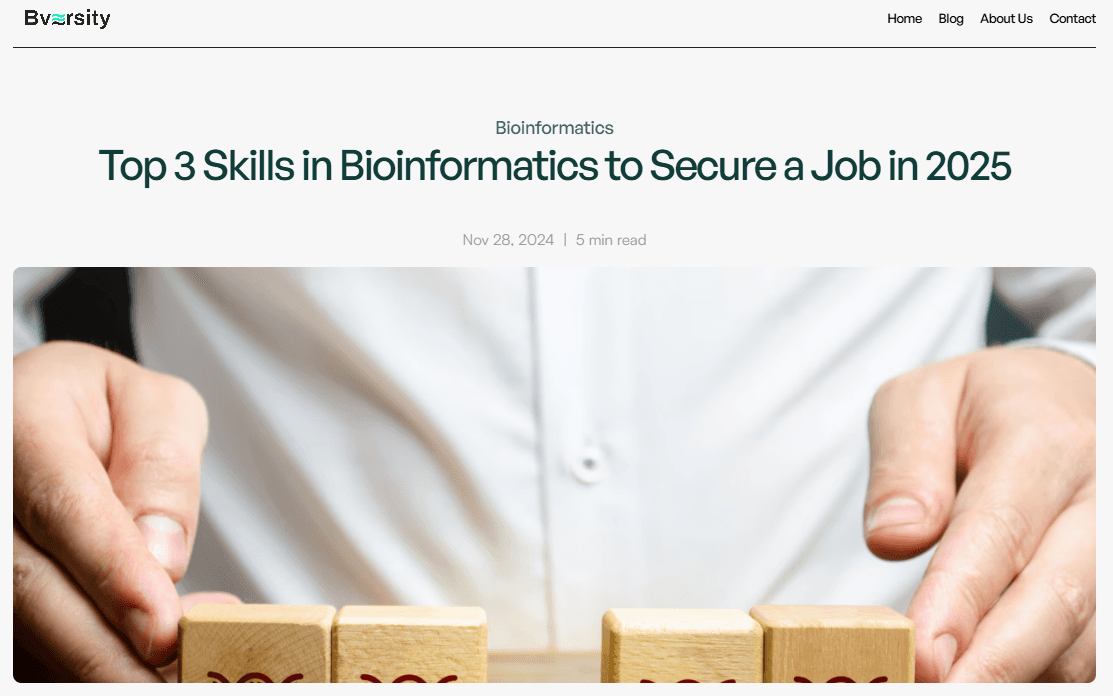 Top 3 Skills in Bioinformatics to Secure a Job in 2025 - Bversity