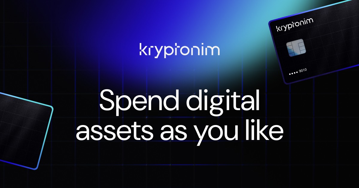 Kryptonim Cards: Spend crypto by card
