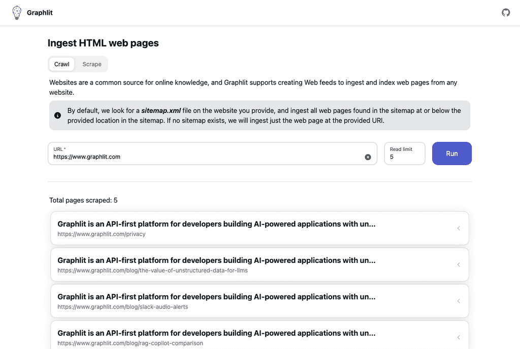 Graphlit: Knowledge API Platform