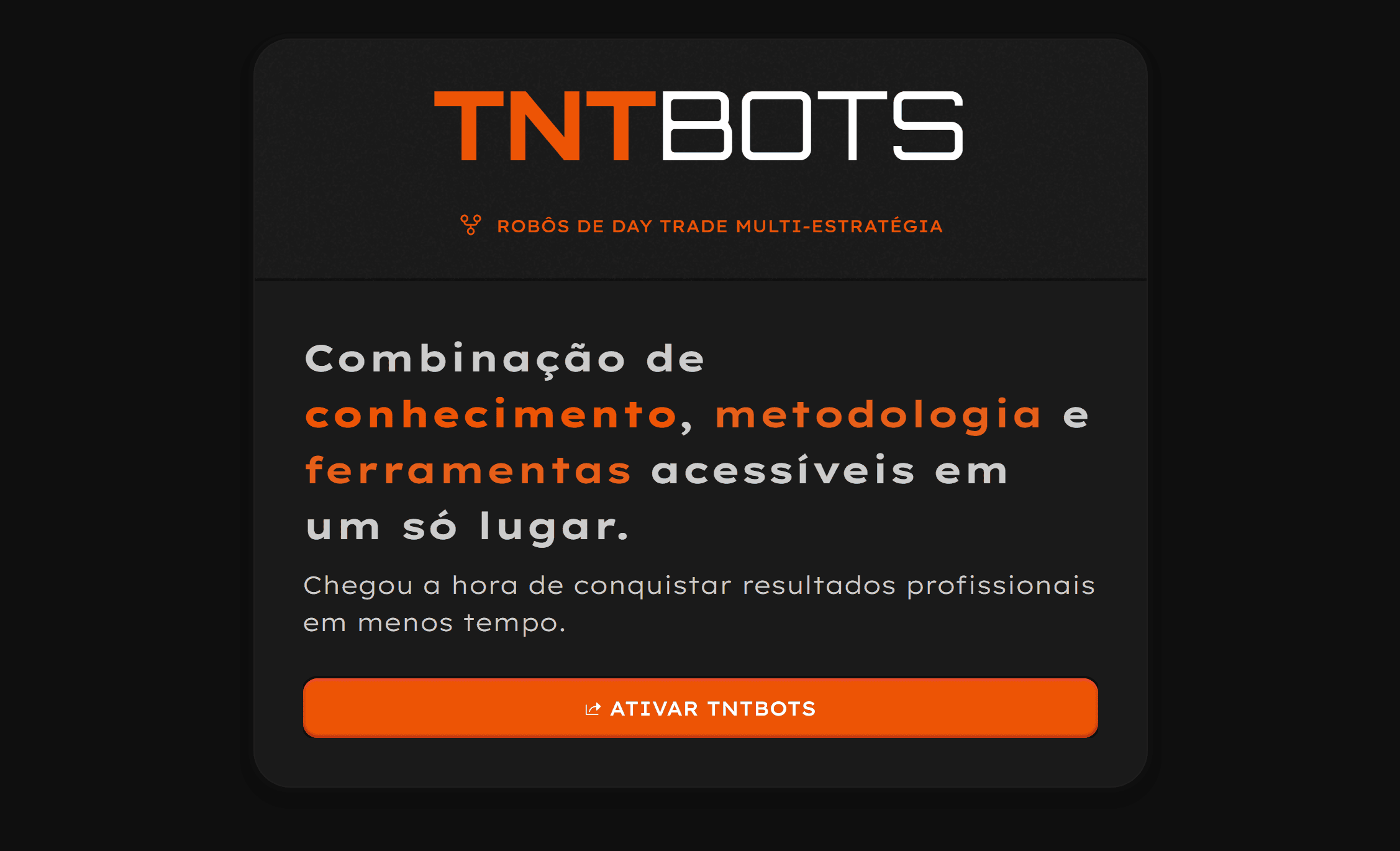 TNT 2.0 - Suíte de Soluções para Traders
