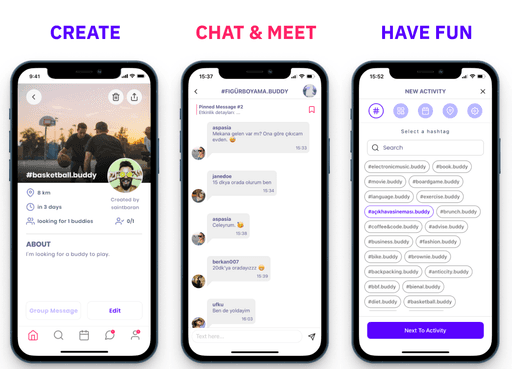 hibuddy - find your activity buddy
