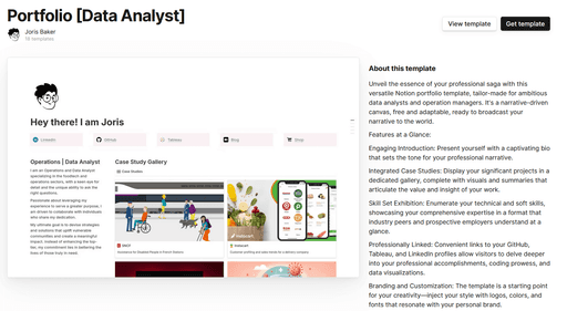 Top 10 Free Notion Portfolio Templates 2025 - Minimal Creator Framer ...