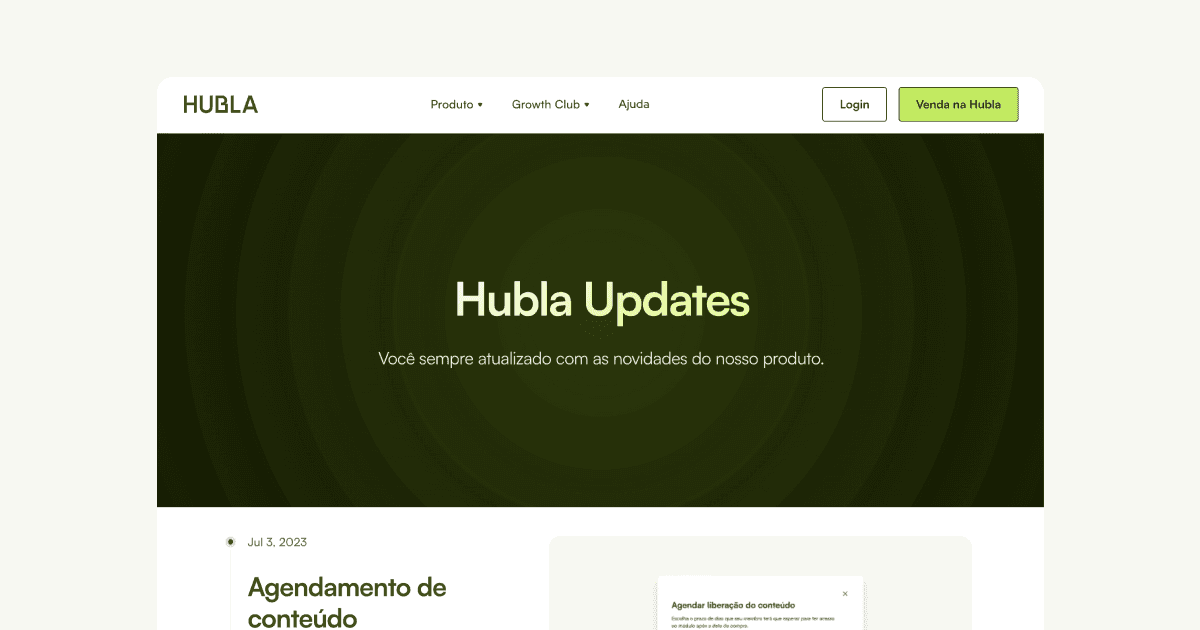 Hubla Updates