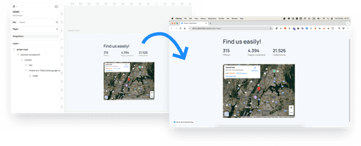 Embed Google Maps in Your Figma Website with Detachless