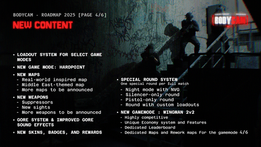 ROAD MAP 2025 - Bodycam | Official website