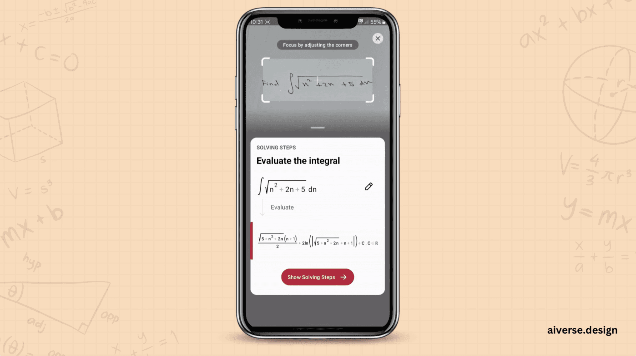Photomath's scan to get step-by-step solution - Invisible AI-UX ...