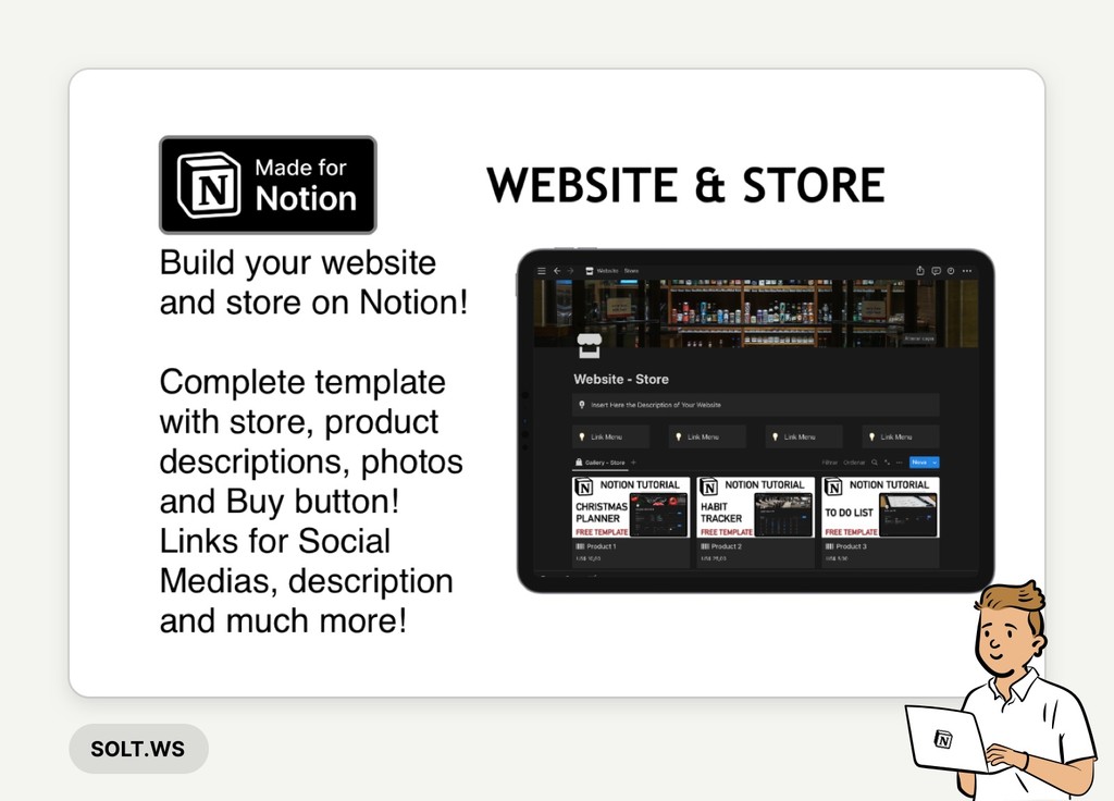 Best 10 Notion Website Templates - Solt Wagner