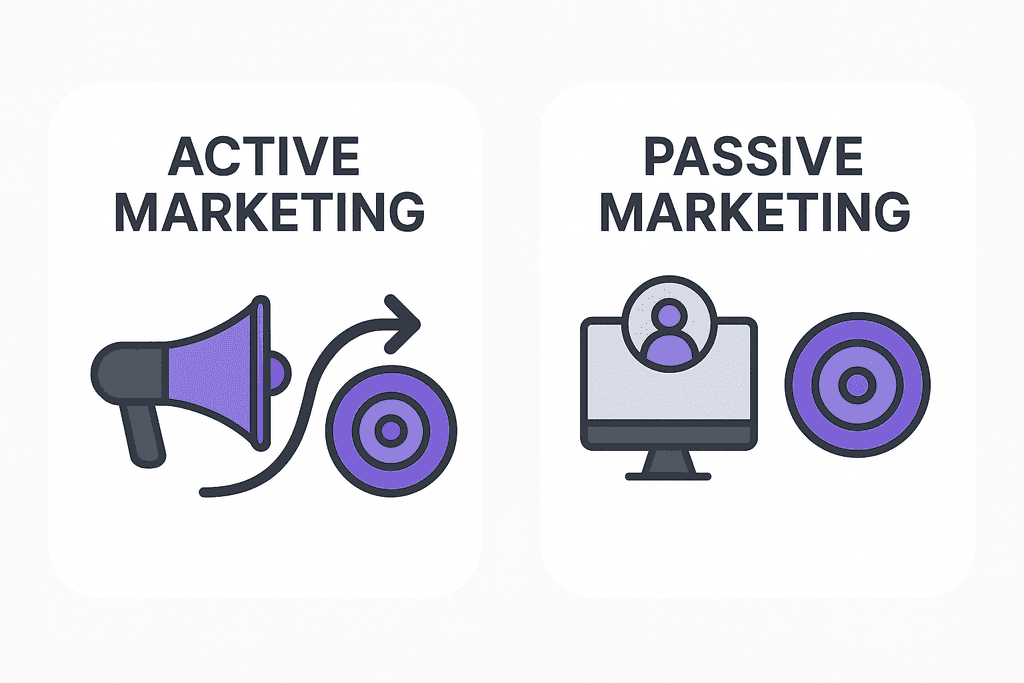 Active marketing vs passive marketing