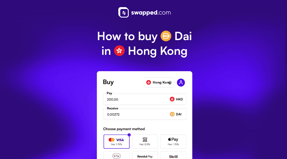How to buy Dai (DAI) in Hong Kong with HKD