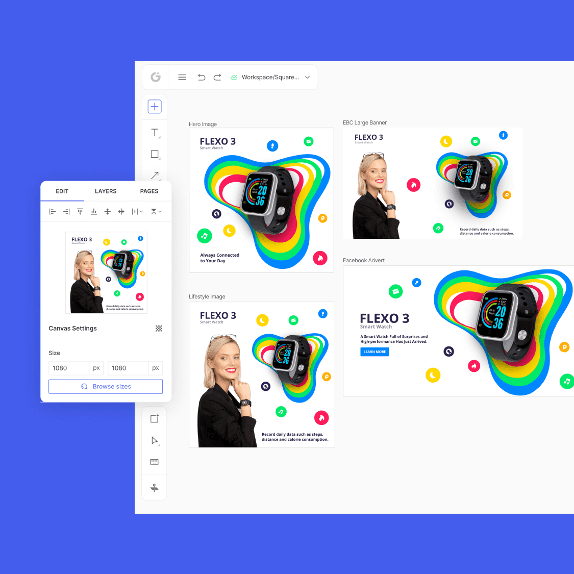 Glorify - Online Graphic Design Tool for E-com Business Owners