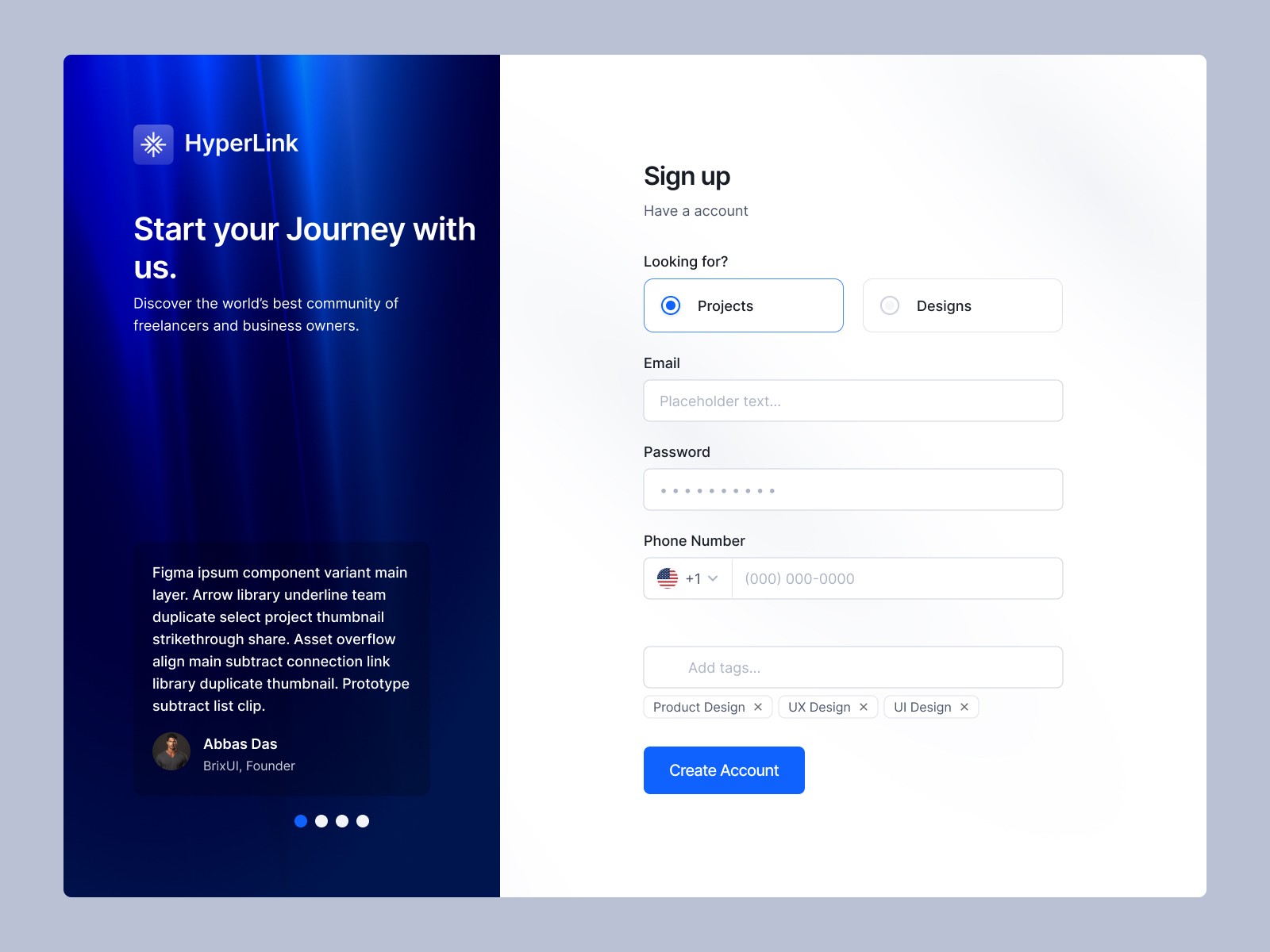 BrixUI - The world's largest Figma multi-brand UI library and design system.