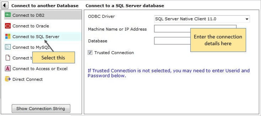 Connecting to Another Database