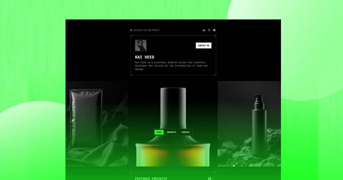 Void - Portfolio Framer Template
