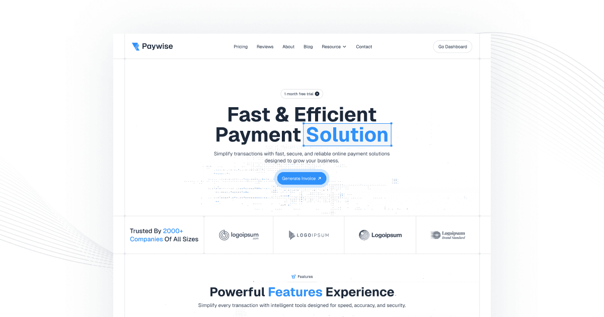 Paywise - Online Payment SaaS Website